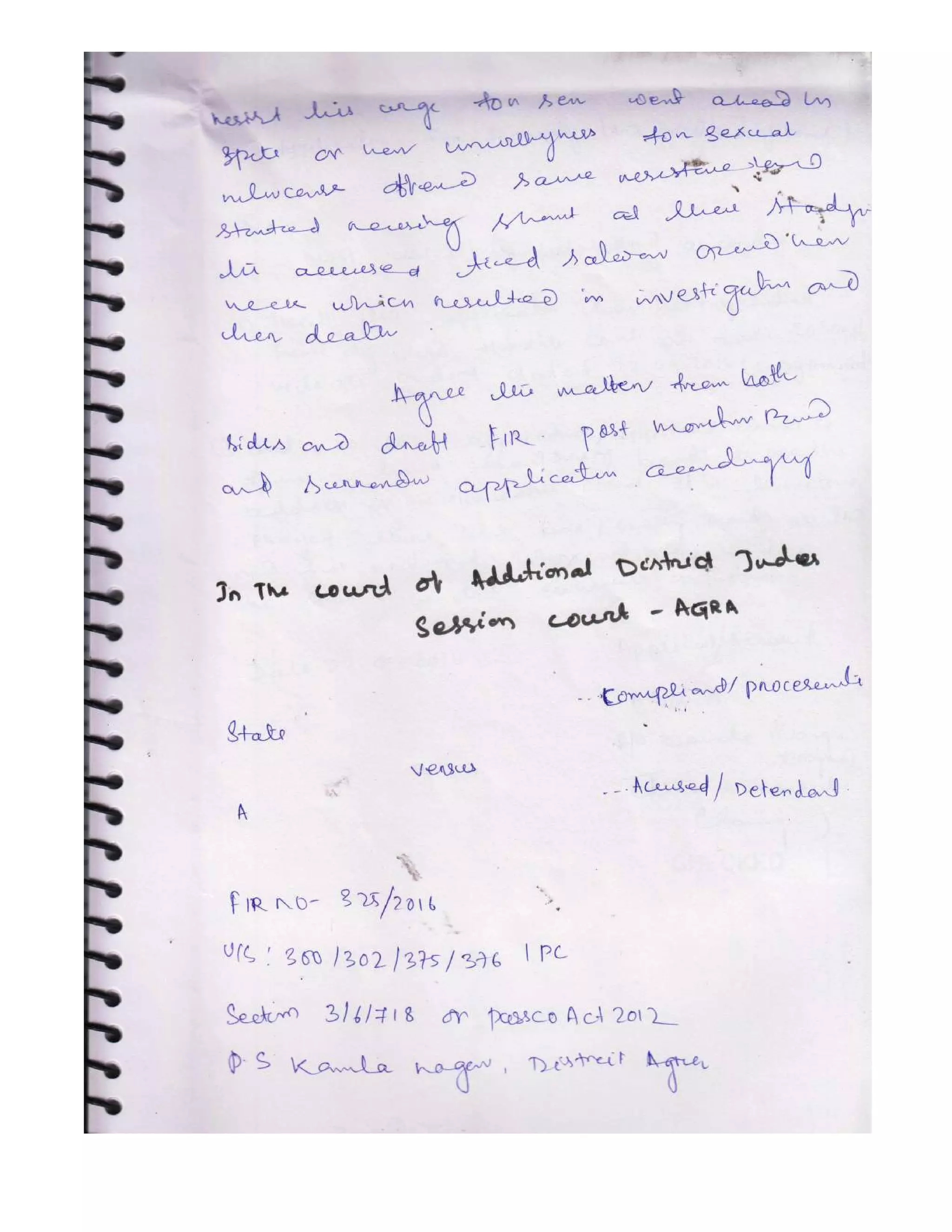 LLB LAW MOOT COURT PROJECT FILE IN ENGLISH | PDF