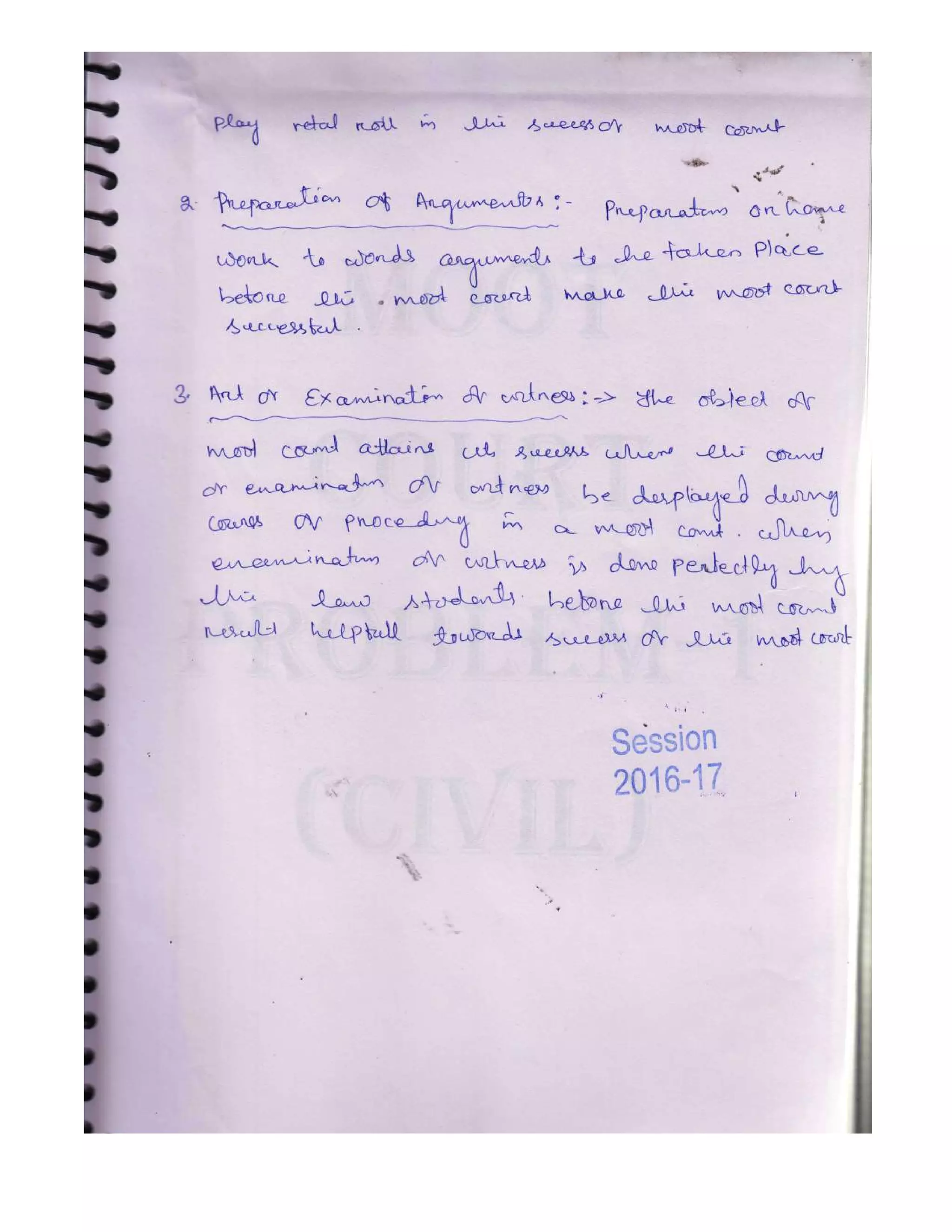 LLB LAW MOOT COURT PROJECT FILE IN ENGLISH | PDF