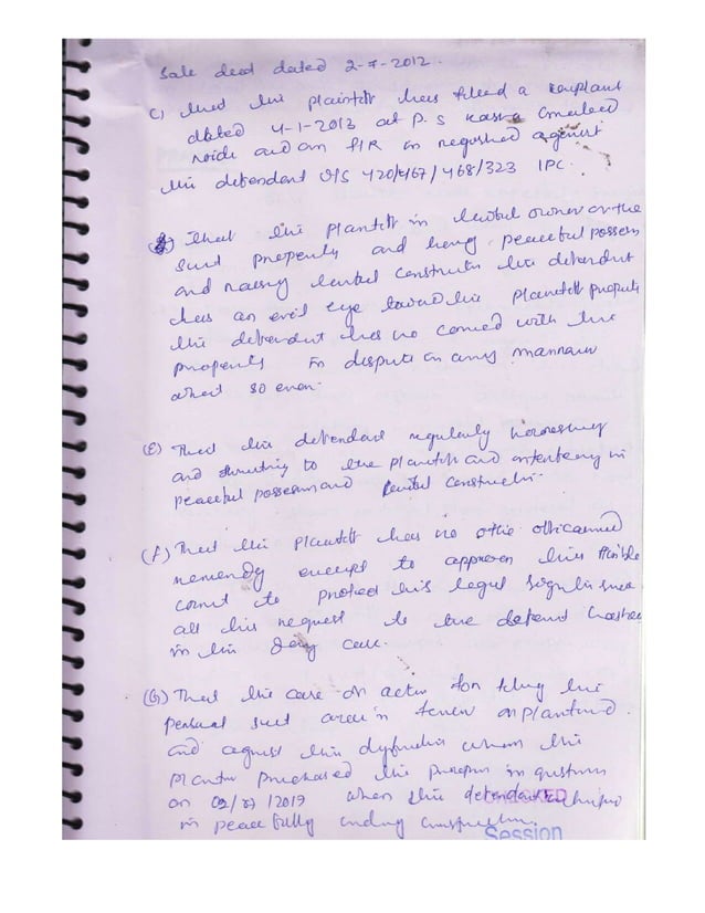 LLB LAW MOOT COURT PROJECT FILE IN ENGLISH | PDF