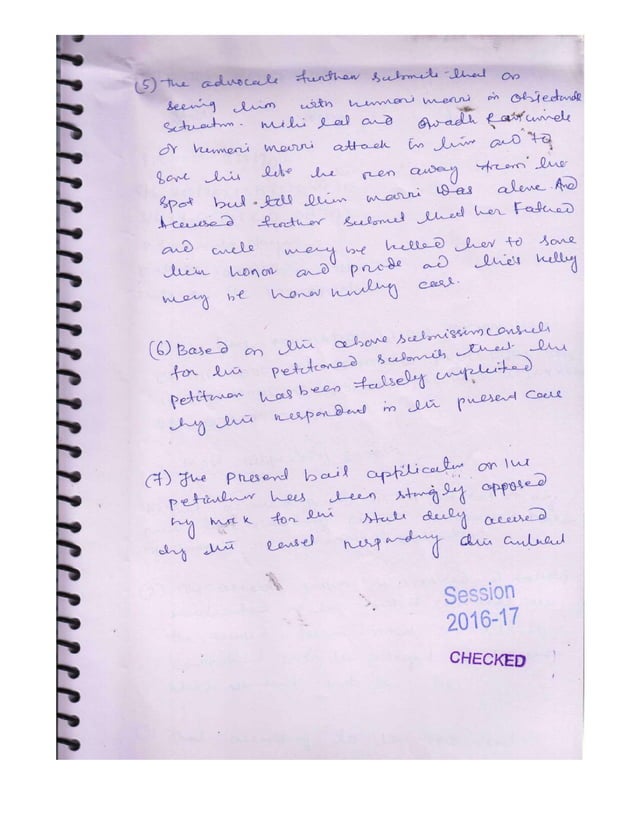 LLB LAW MOOT COURT PROJECT FILE IN ENGLISH | PDF