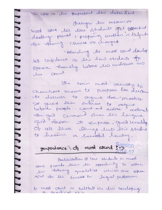 LLB LAW MOOT COURT PROJECT FILE IN ENGLISH | PDF