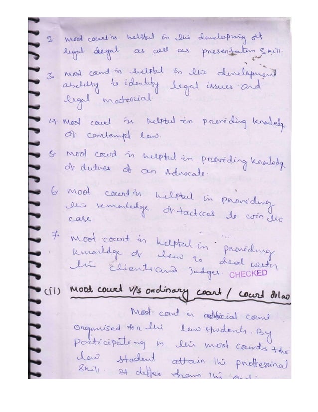 LLB LAW MOOT COURT PROJECT FILE IN ENGLISH | PDF