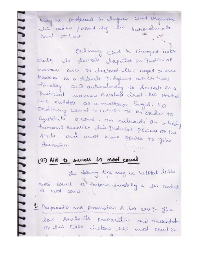 LLB LAW MOOT COURT PROJECT FILE IN ENGLISH | PDF