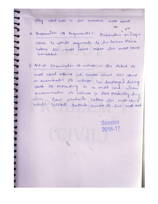 LLB LAW MOOT COURT PROJECT FILE IN ENGLISH | PDF