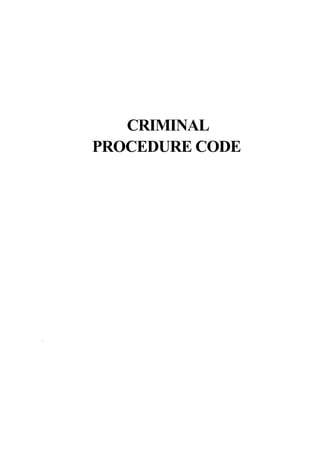 LLB LAW NOTES ON CRIMINAL PROCEDURE CODE | PDF