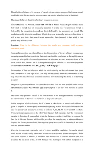 LLB LAW NOTES ON LAW OF EVIDENCE | PDF