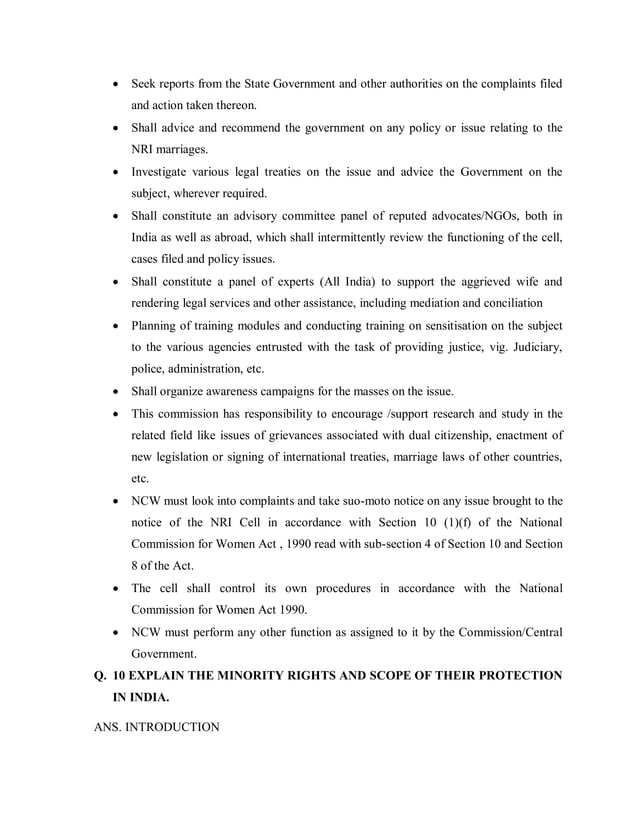 LLB LAW NOTES ON LAW OF HUMAN RIGHTS | PDF