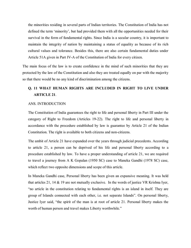 LLB LAW NOTES ON LAW OF HUMAN RIGHTS | PDF