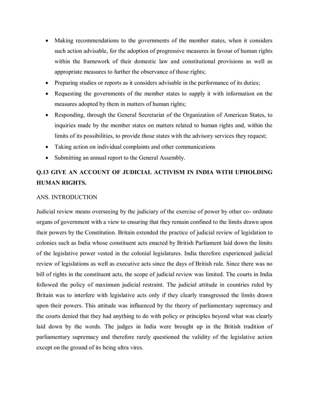 LLB LAW NOTES ON LAW OF HUMAN RIGHTS | PDF