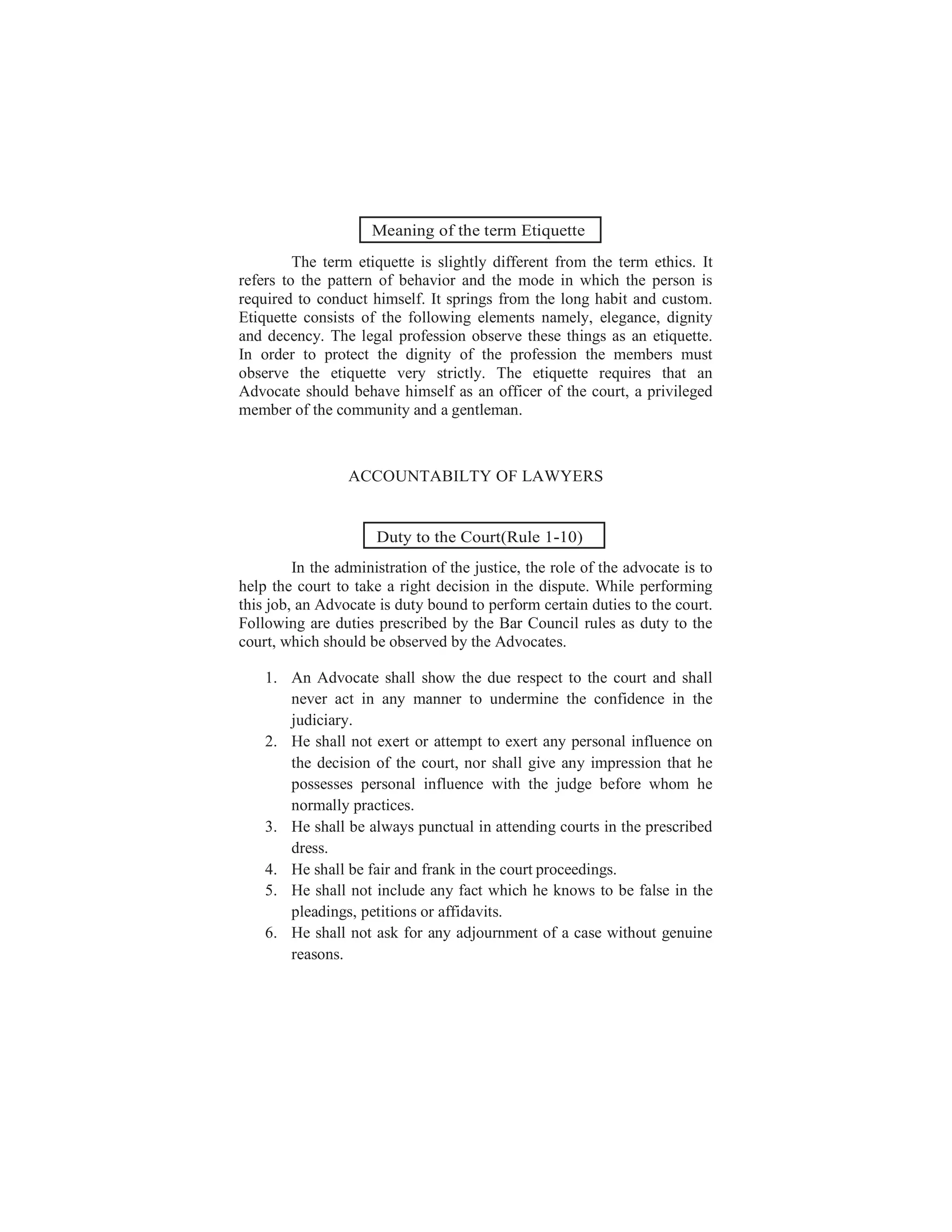 LLB LAW PROFESSIONAL ETHICS PROJECT FILE IN ENGLISH | PDF