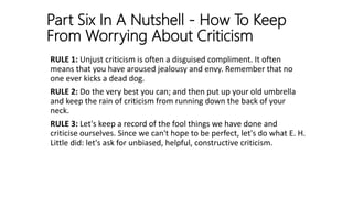 How to Stop worrying and Start living. | PPT