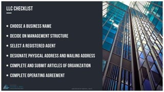 LLC Checklist | PPT