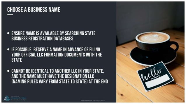 LLC Checklist | PPTX