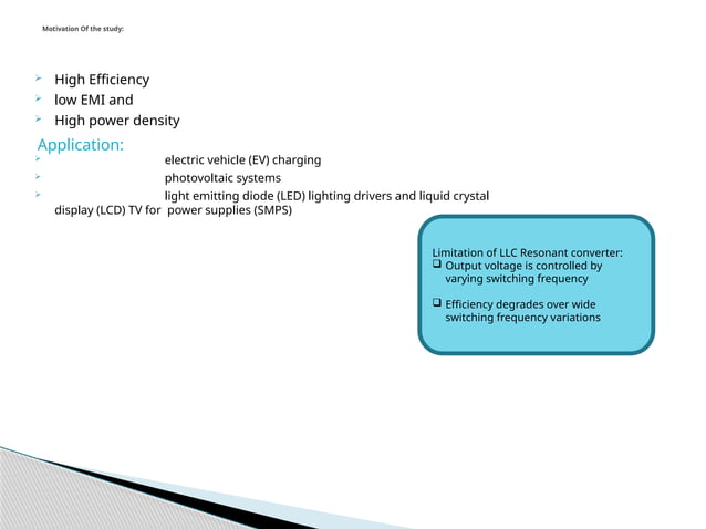 Designing of full bridge LLC Resonant converter | PPTX