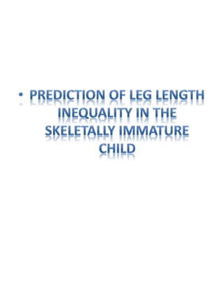 limb length discrepancy | PPTX