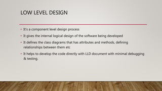 Low Level Design | PPTX | Programming Languages | Computing