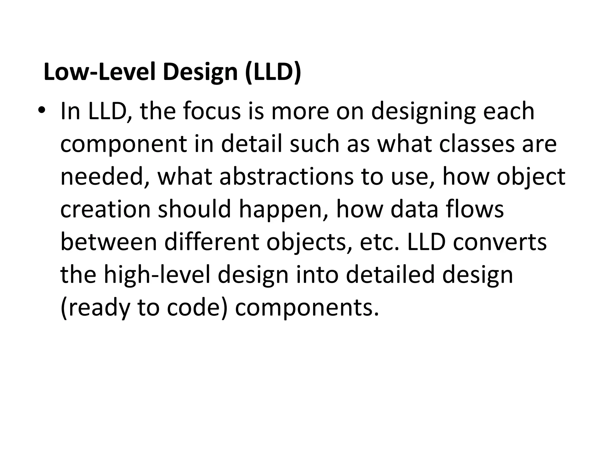LOW LEVEL DESIGN INSPECTION SECURE CODING | PPTX