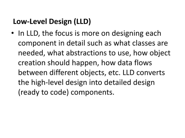 LOW LEVEL DESIGN INSPECTION SECURE CODING | PPTX