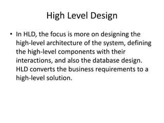 LOW LEVEL DESIGN INSPECTION SECURE CODING | PPTX