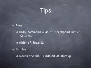 LLDB Introduction | PPT