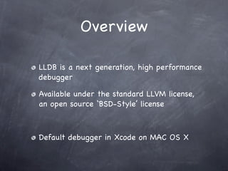 LLDB Introduction | PPT