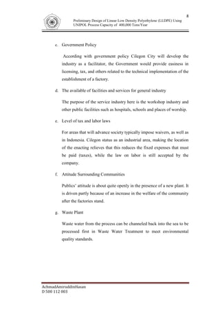 LLDPE.manufacruring technology process pdf | PDF