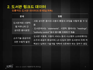 도서관 링크드 데이터 동향(KISTI) | PPT