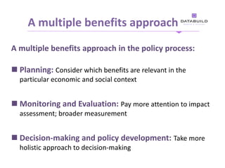 The Multiple Benefits of Energy Efficiency: An overview - Nina Campbell ...