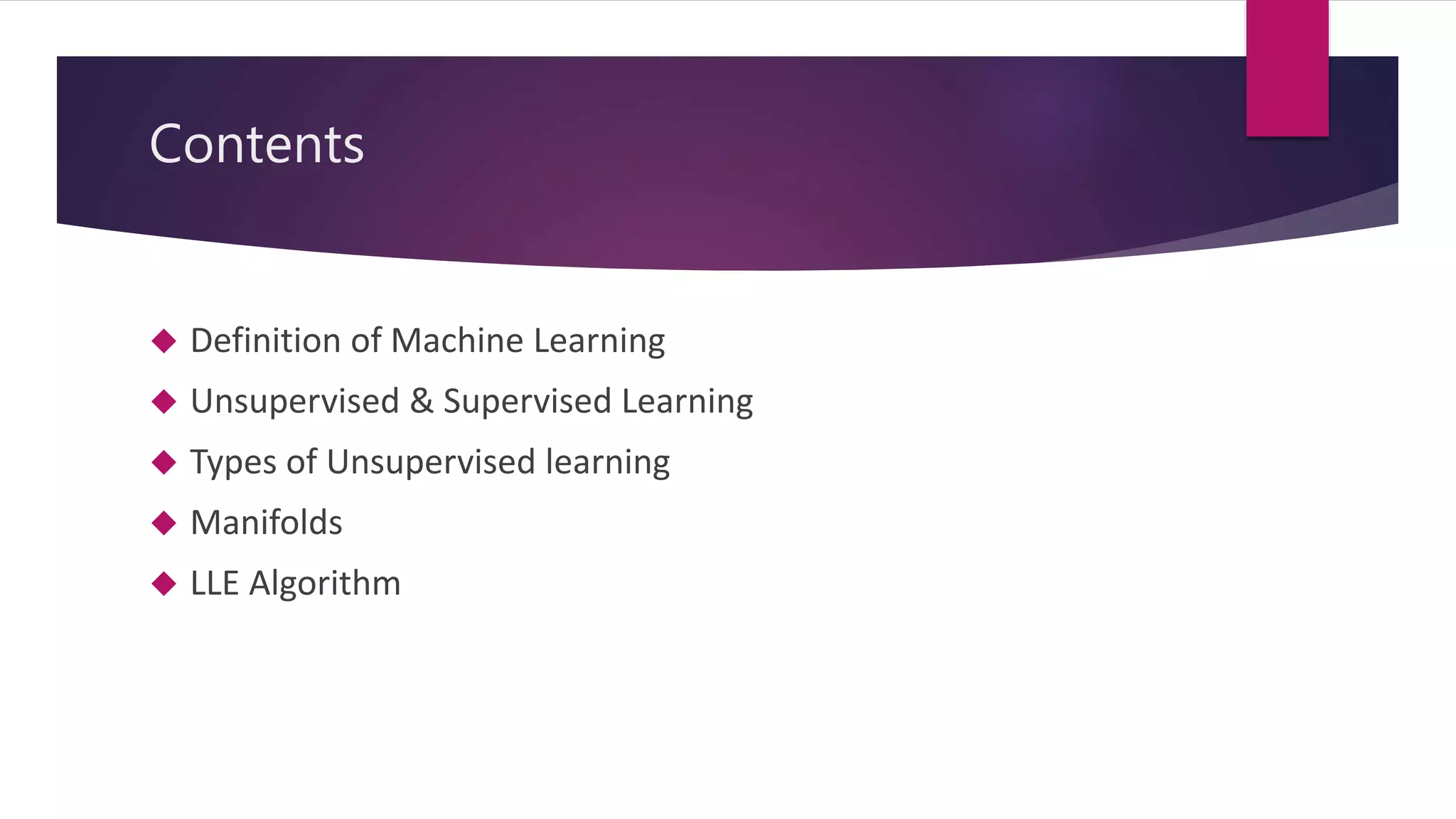 Basics of Machine Learning | PPT