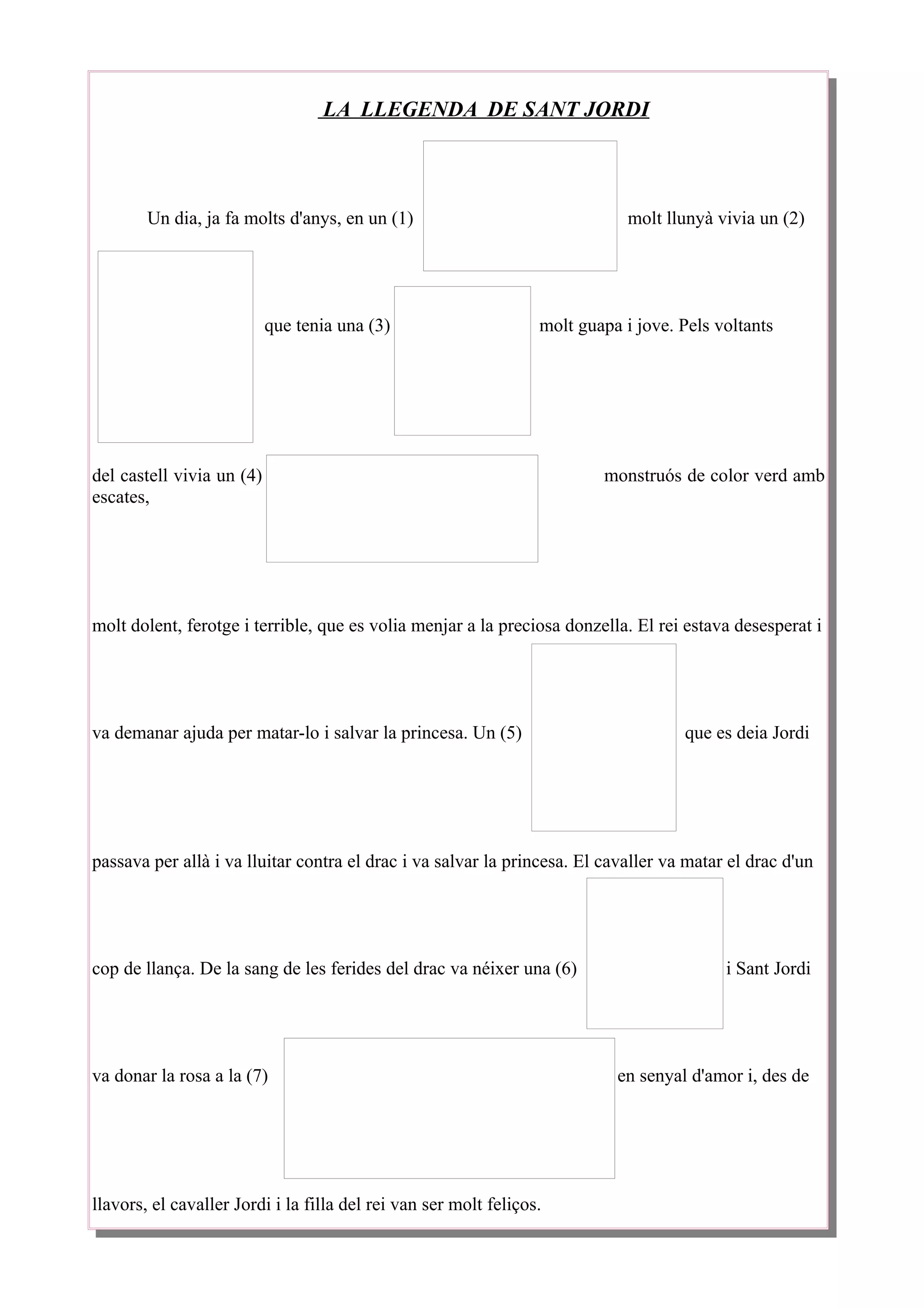 Llegenda de Sant Jordi | PDF