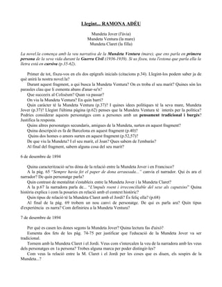 Llegint ramona adéu | PDF