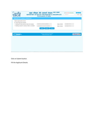 Learning License form | PDF