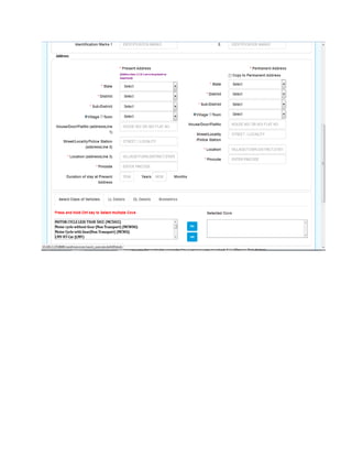 Learning License form | PDF