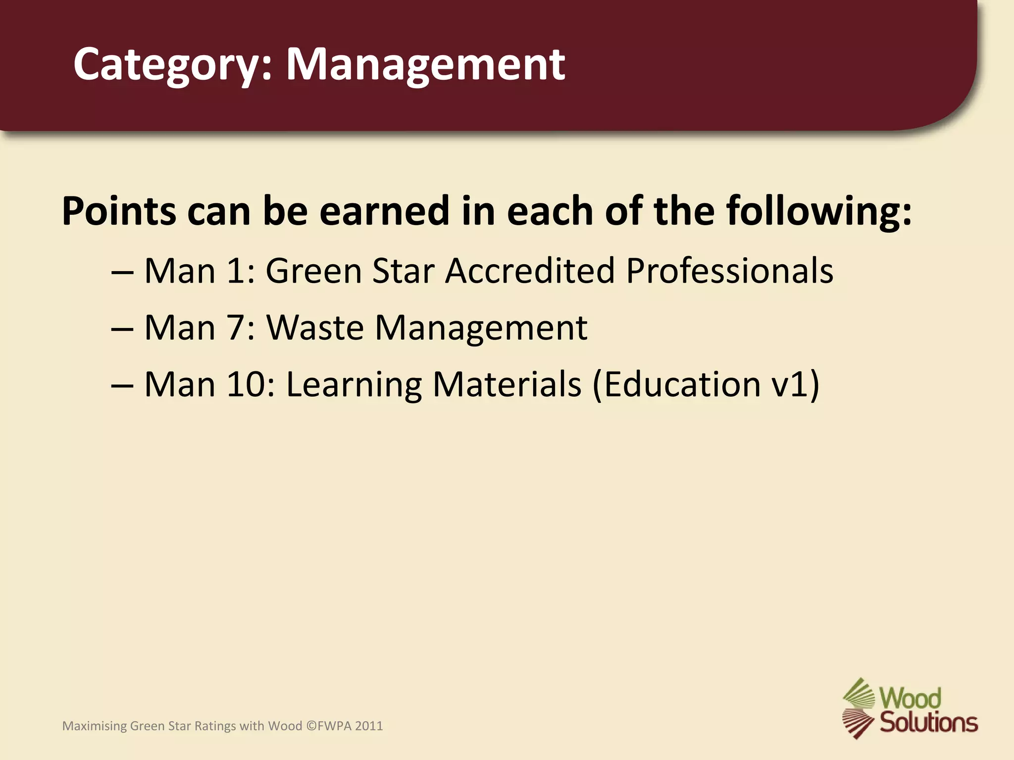 Green Star & Wood Products - Lunch & Learn | PPTX