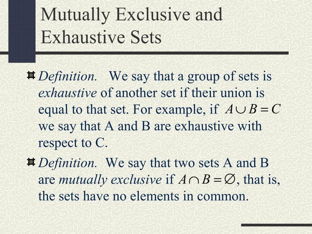 Introduction to set theory | PPT