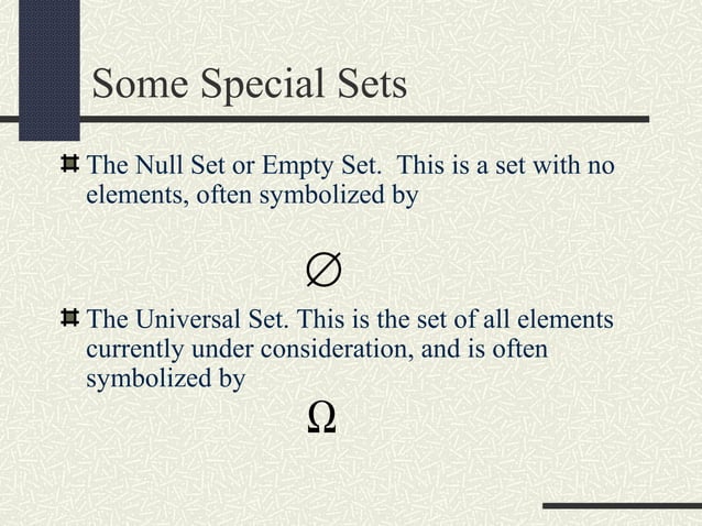 Introduction to set theory | PPT