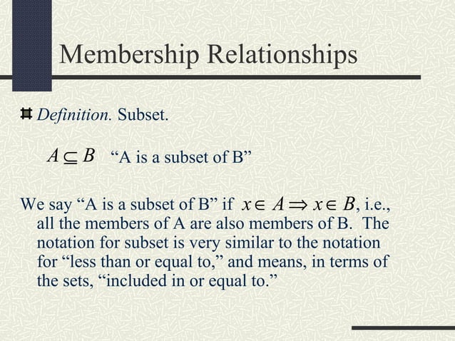 Introduction to set theory | PPT