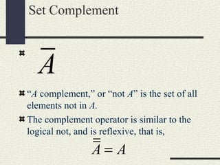 Introduction to set theory | PPT