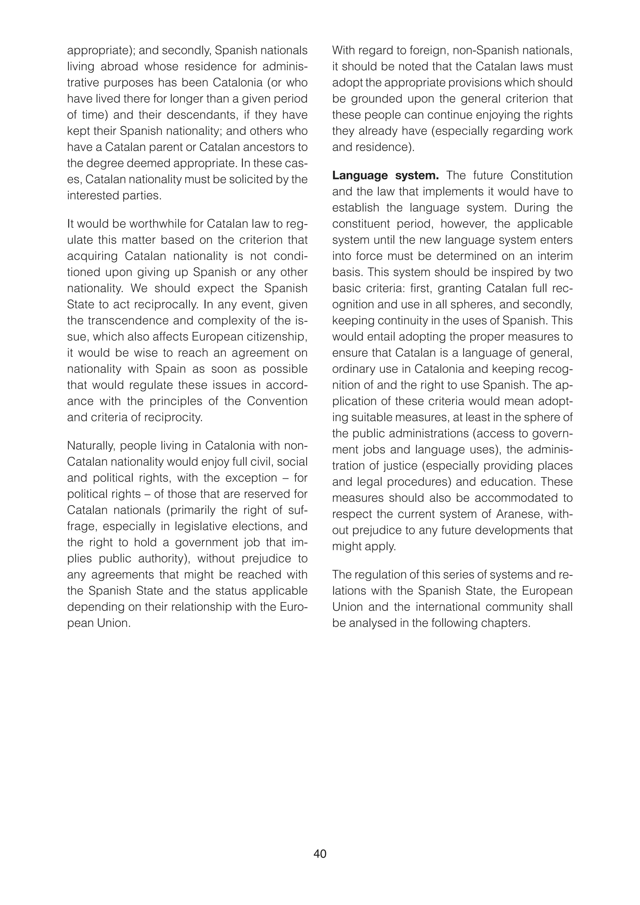 The National Transition of Catalonia - White Paper Synthesis | PDF