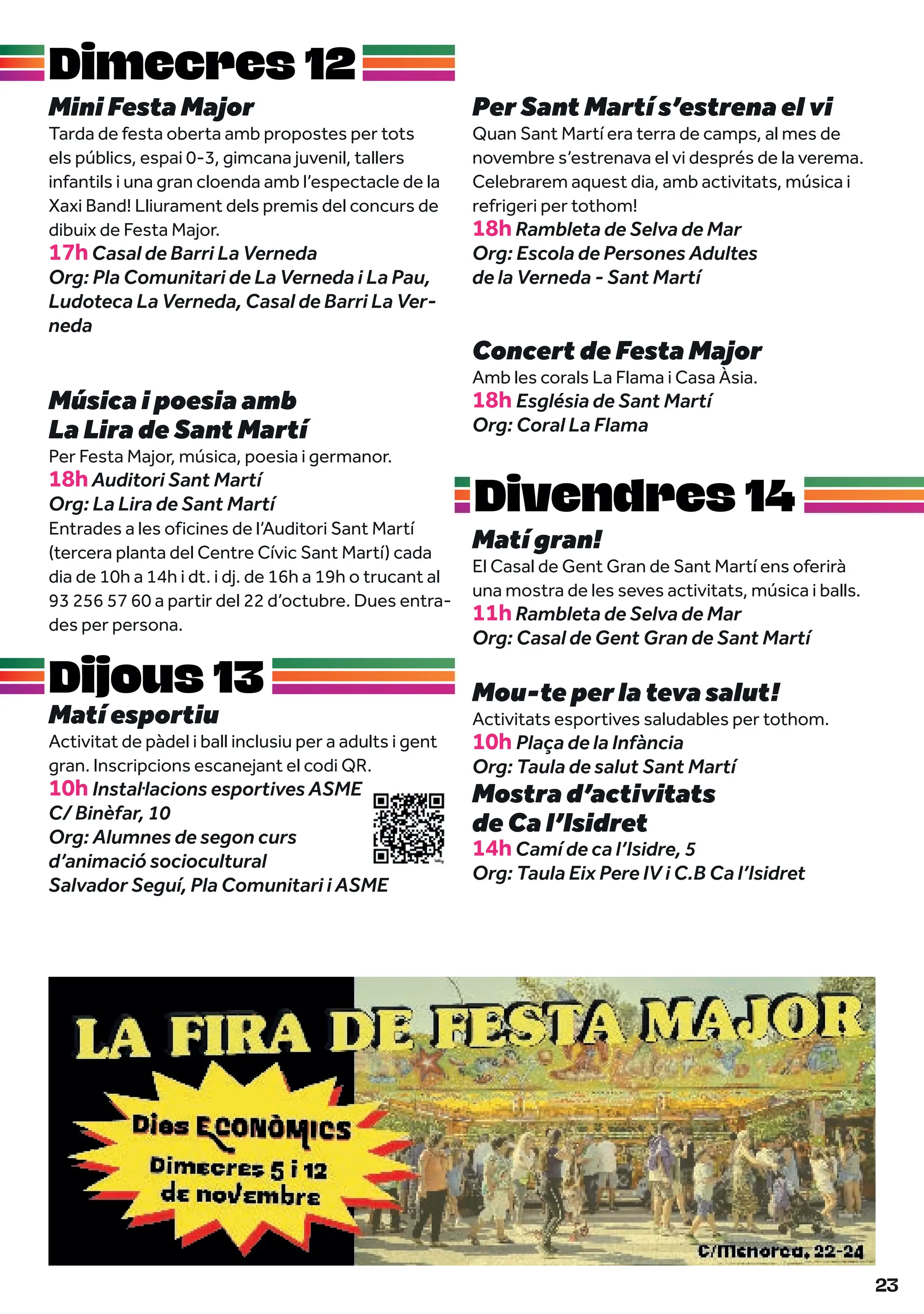 Programa de la Festa Major de la Verneda i Sant Martí 2025 | PDF