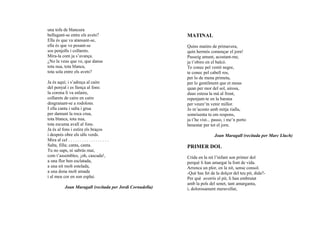 Joan Maragall 2 viles 1 poeta | DOC