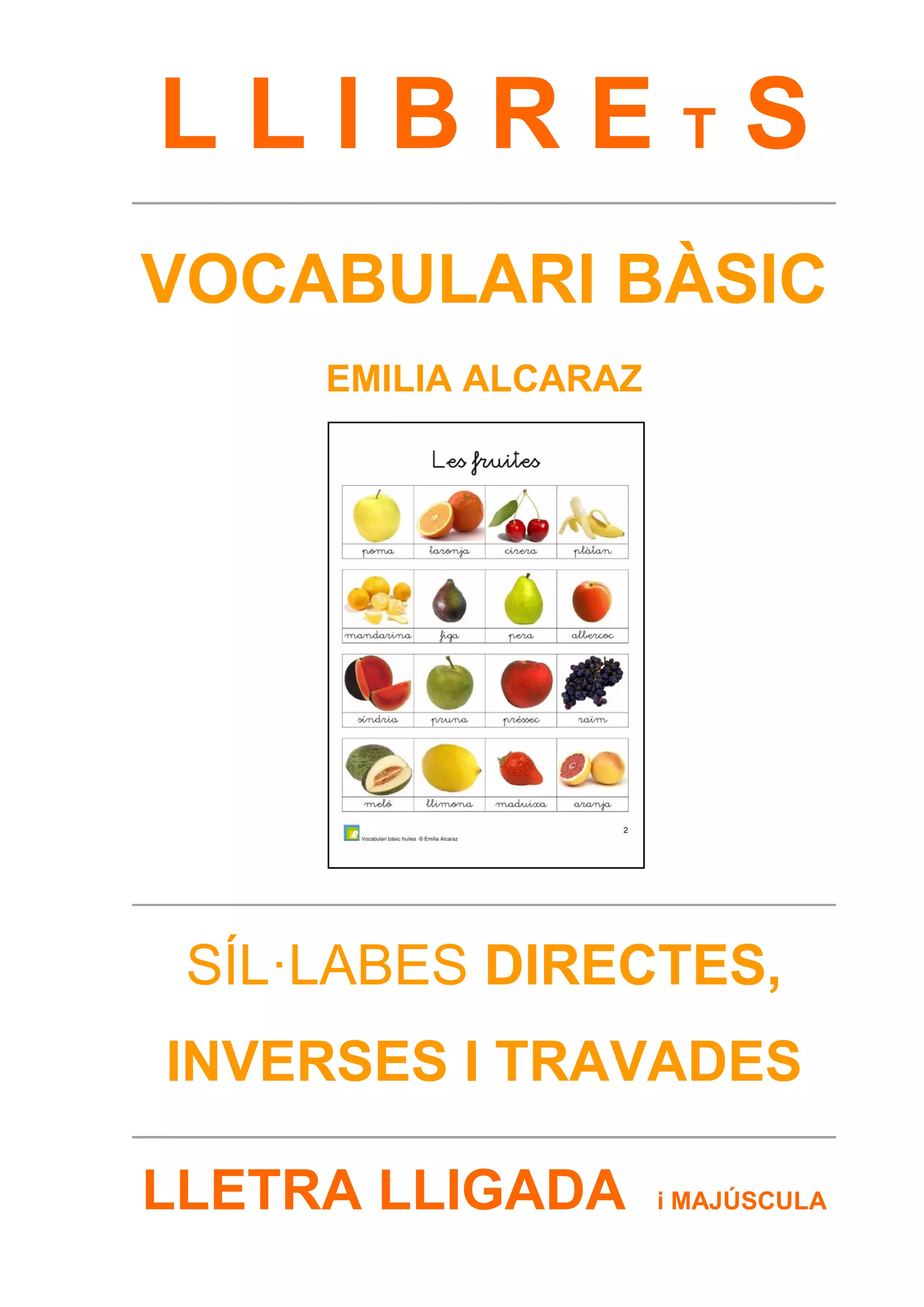 LLIBREt Vocabulari bàsic - Emilia Alcaraz | PDF