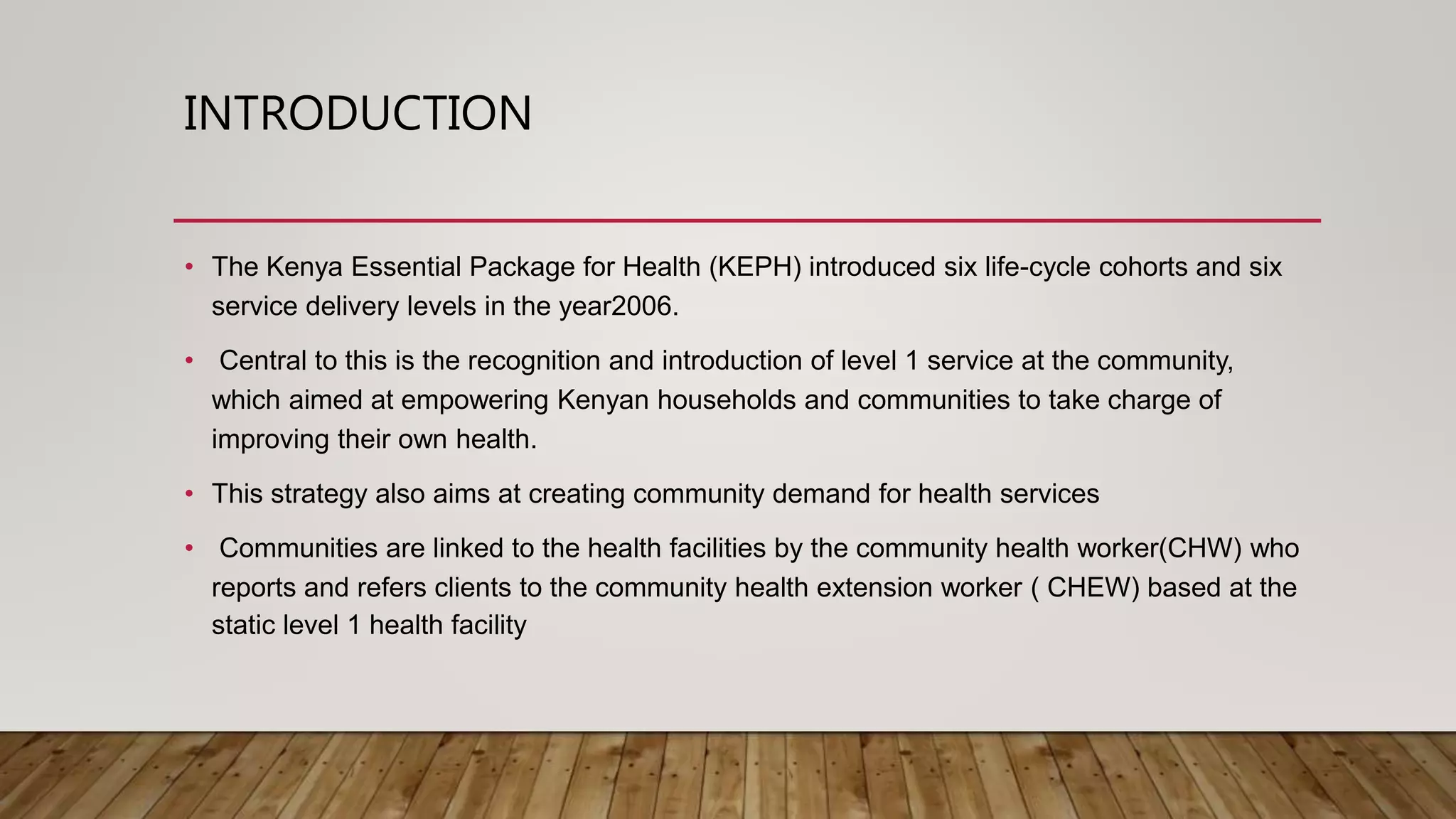 Kenya Essential Package for Health life cycle cohorts | PPTX