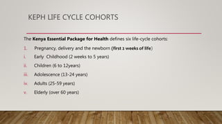 Kenya Essential Package for Health life cycle cohorts | PPTX