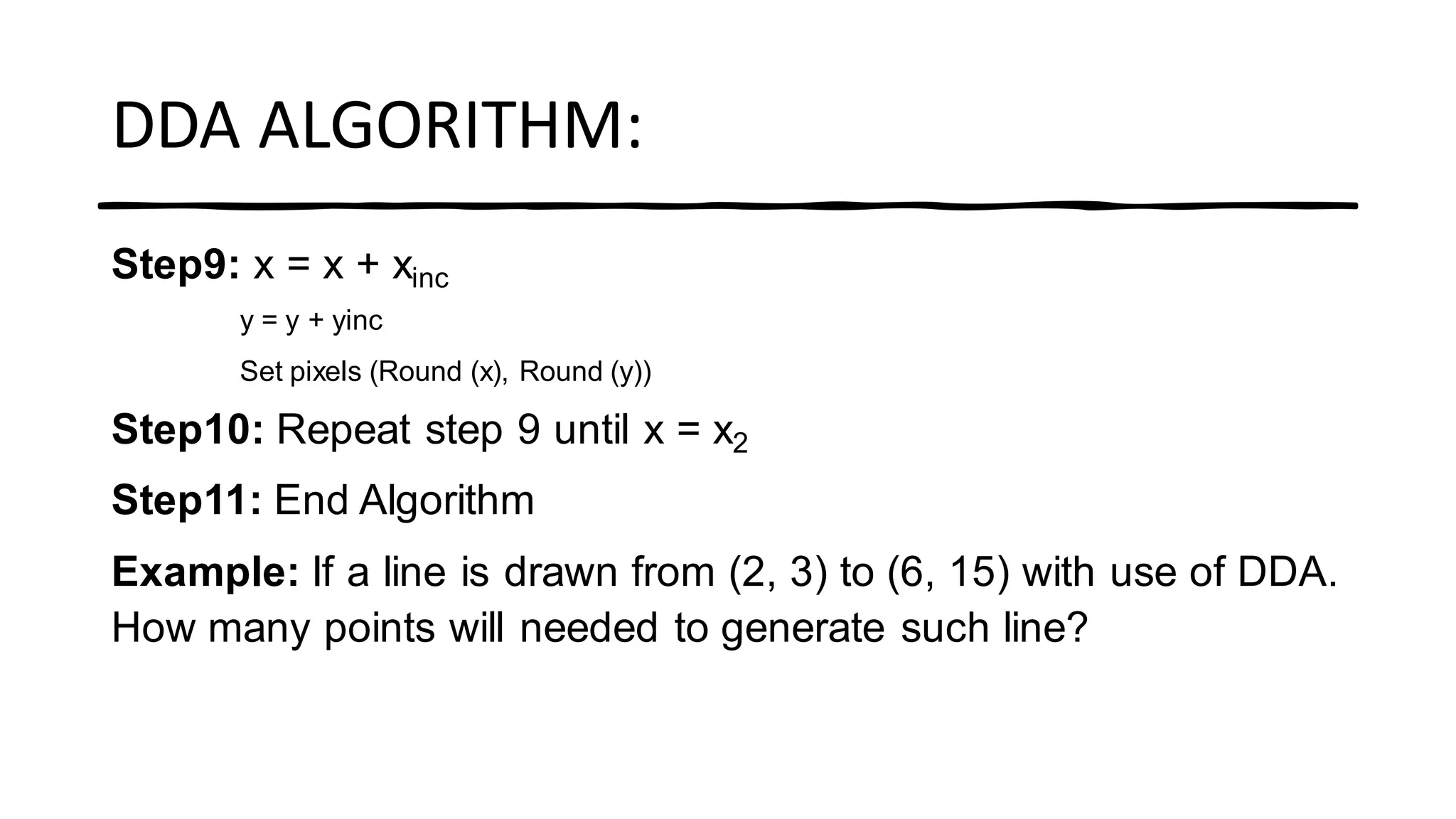 Lline Drawing Algorithm | PDF