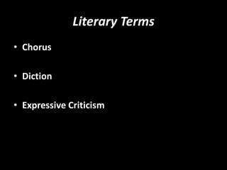 L literary terms | PPTX