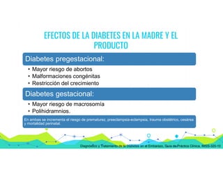 diabetes gestacional, manejo, valores y tratamiento | PDF