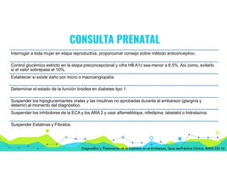 diabetes gestacional, manejo, valores y tratamiento | PDF