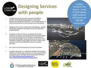 Lutakko Living Lab by Juha Ruuska | PPT