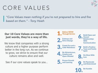 Lunch & Learn: Lessons On Company Culture | PPT